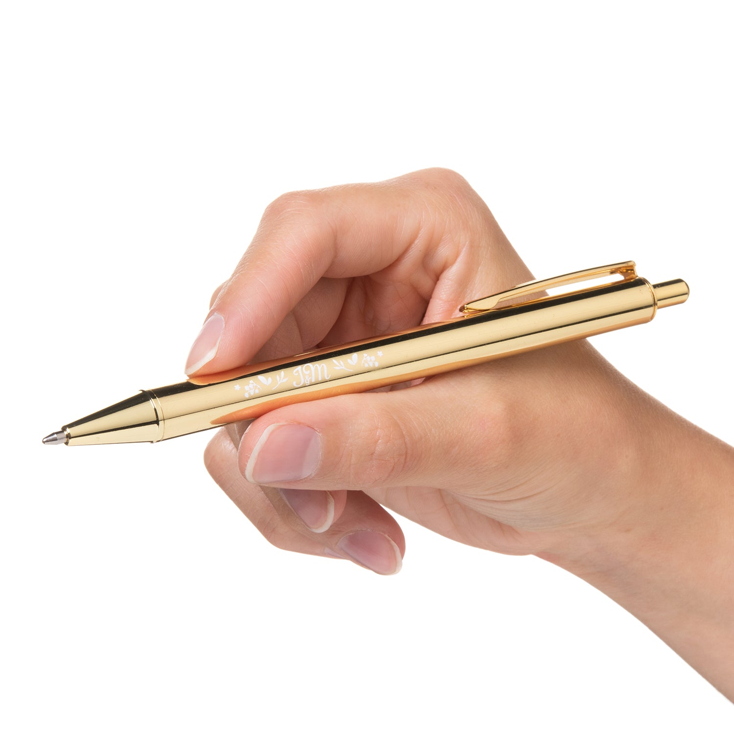 Metallic Pen Set | Rose Gold Pens in Foil Printed Gift Box (3 ball-poi ...